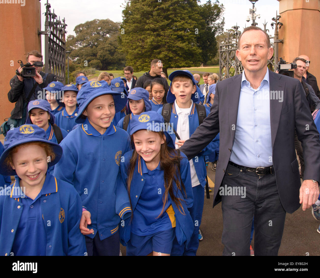 Sydney, Austrlia. 24th July, 2015. Prime Minister Tony Abbott pictured ...