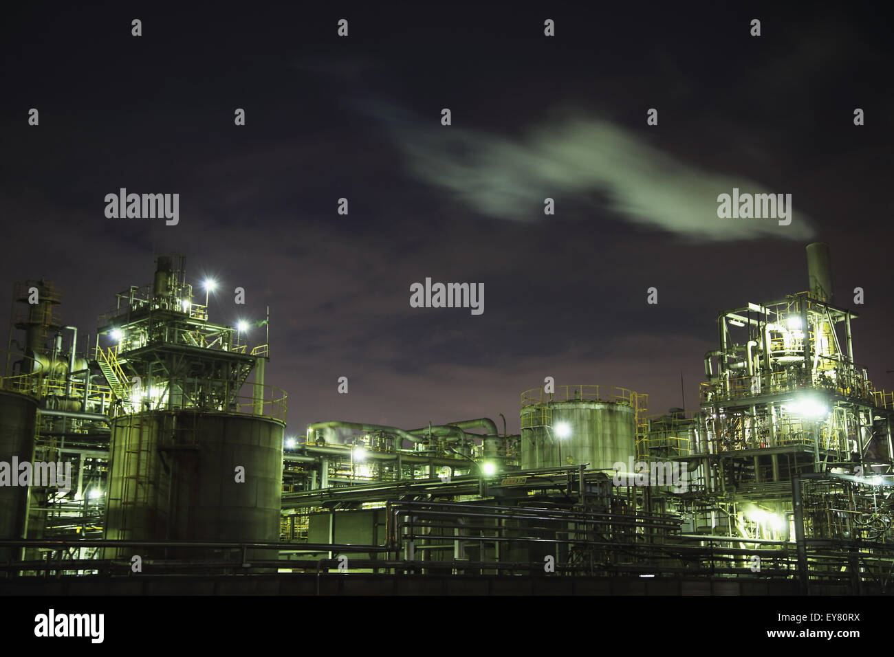 Industrial area at night in Kawasaki, Japan Stock Photo - Alamy