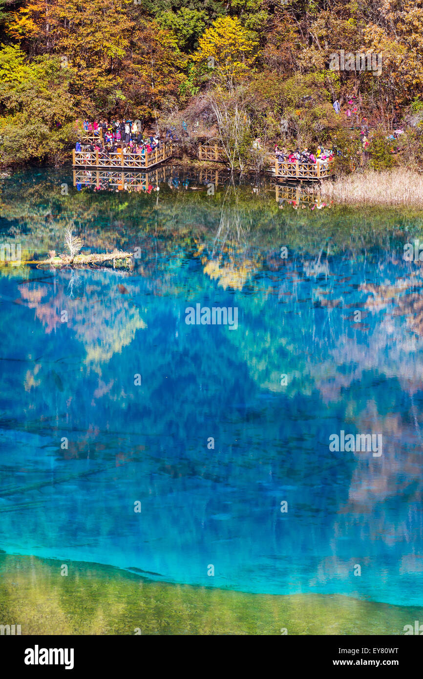 Jiuzhaigou national park five flower hi-res stock photography and ...
