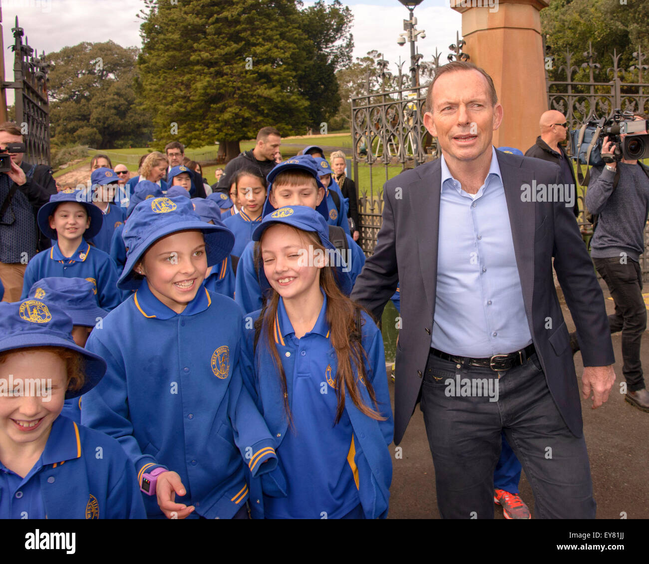 Sydney, Austrlia. 24th July, 2015. Prime Minister Tony Abbott pictured ...