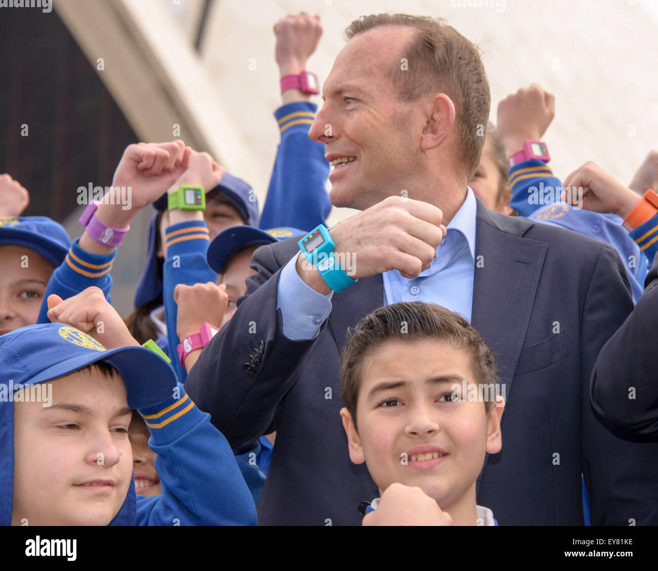 Sydney, Austrlia. 24th July, 2015. Prime Minister Tony Abbott pictured ...