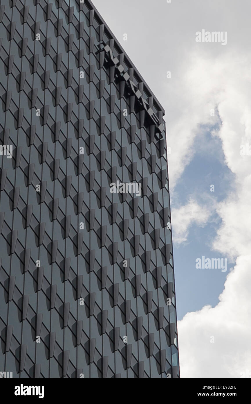 General view of the Japanese news organization Nikkei Inc. building on ...