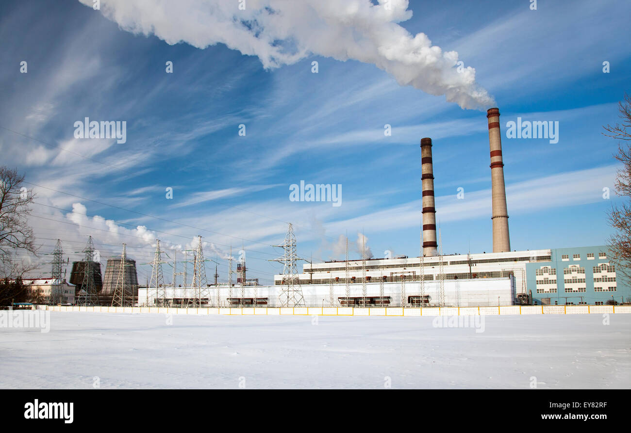 Distant power station hi-res stock photography and images - Alamy