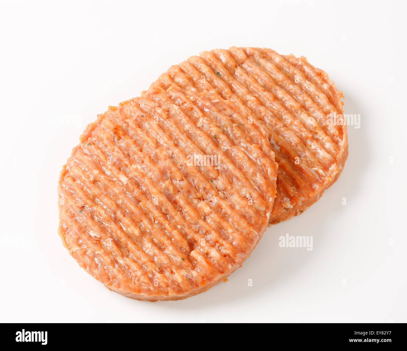 Studio shot of raw burger patties Stock Photo - Alamy