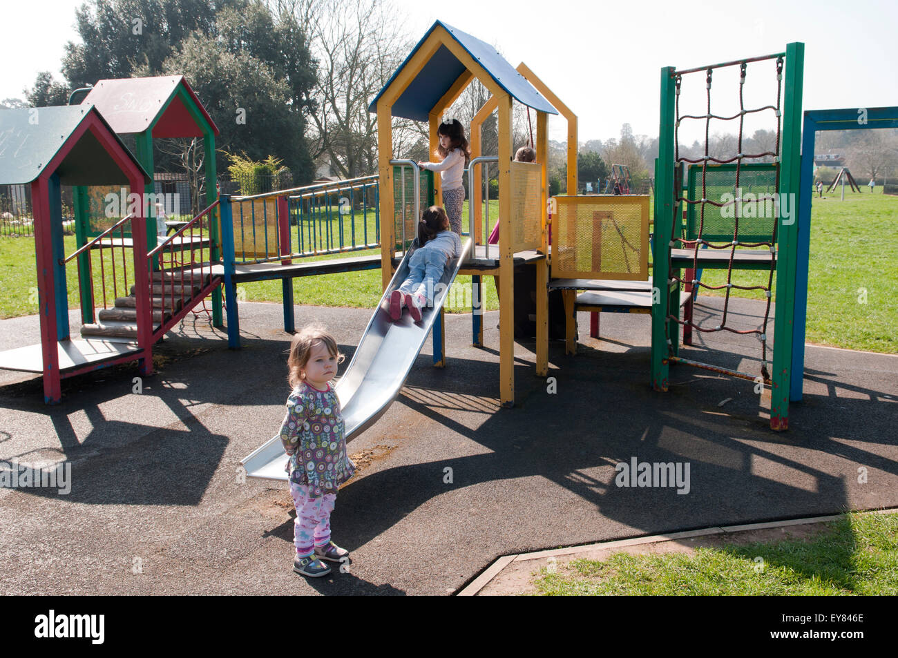 Little girl slide hi-res stock photography and images - Alamy