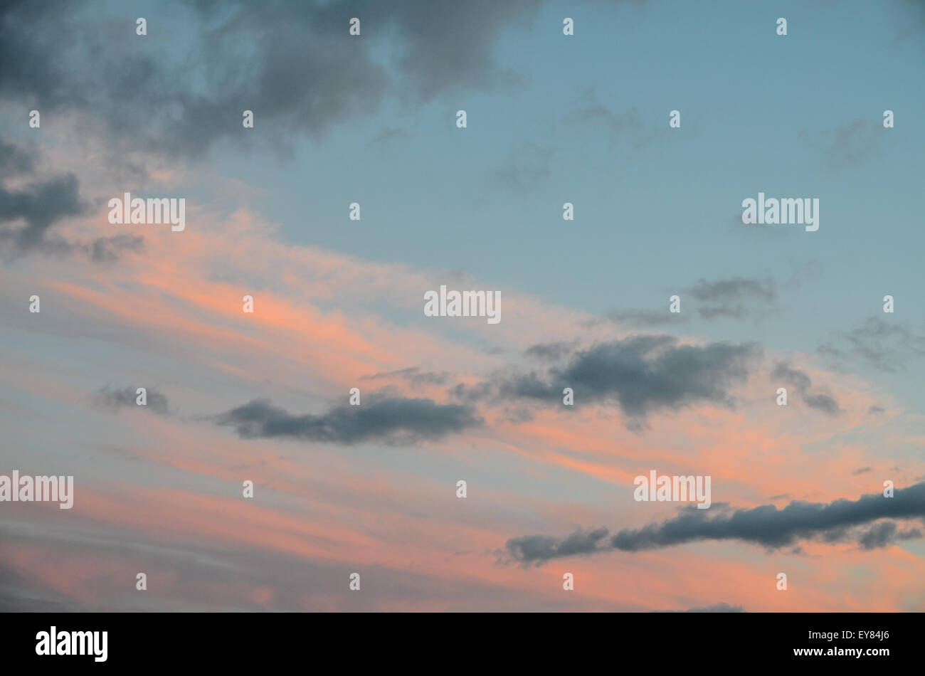 Colored Clouds at Sunset Stock Photo - Alamy