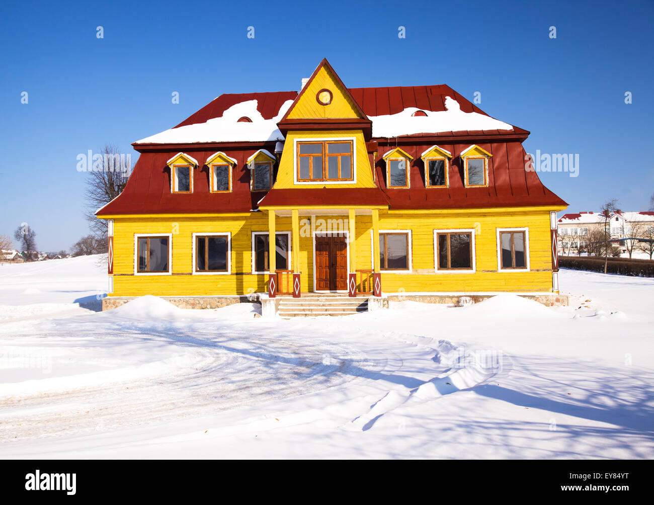 a wooden building Stock Photo - Alamy