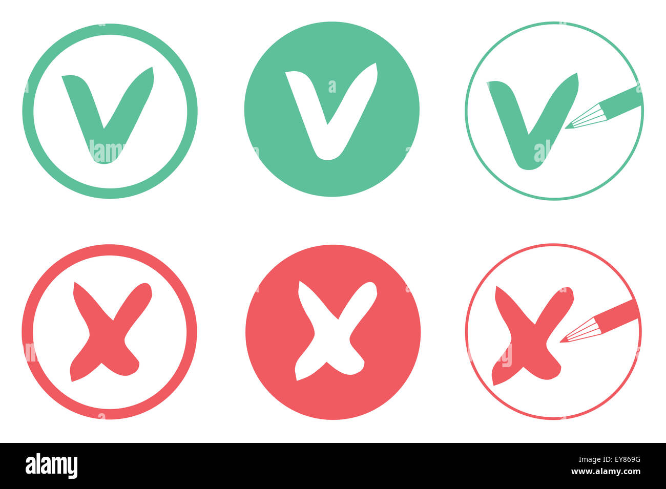 Check mark Cut Out Stock Images & Pictures - Alamy