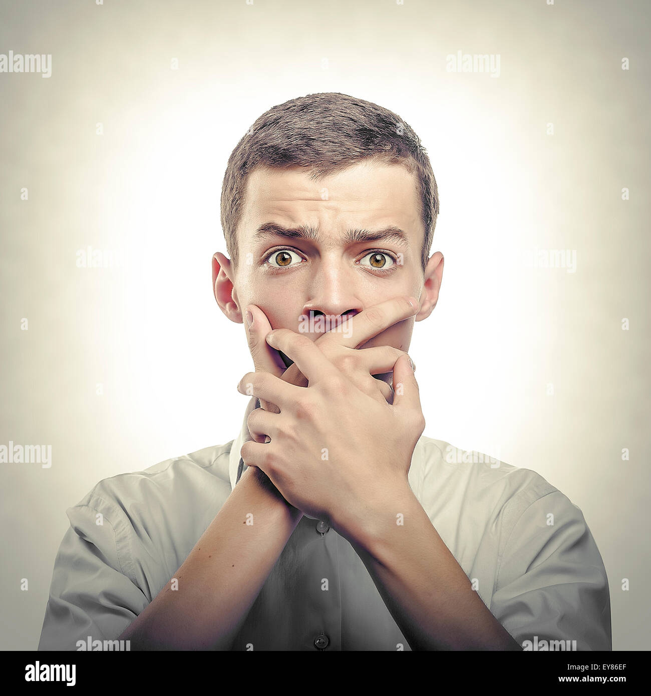 Man scream face hi-res stock photography and images - Alamy