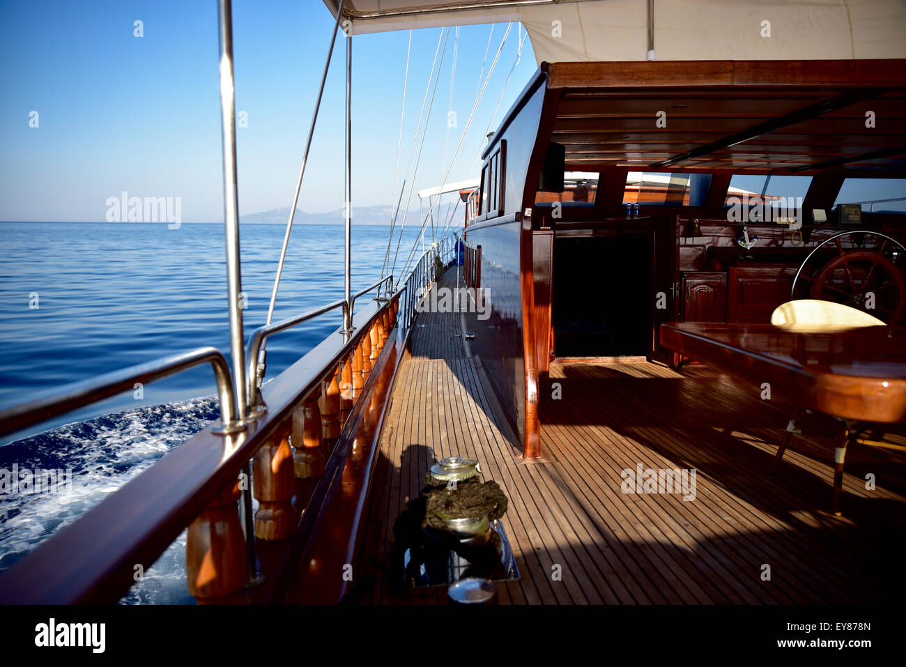 Deck of a yacht hi-res stock photography and images - Alamy