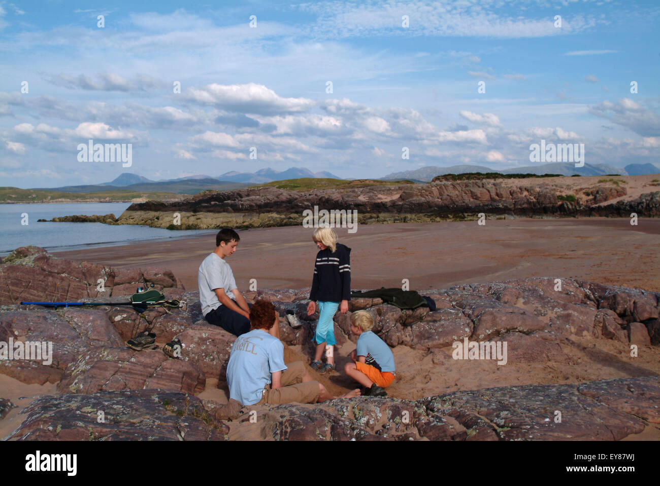 Group of youngsters on the beach hi-res stock photography and images ...