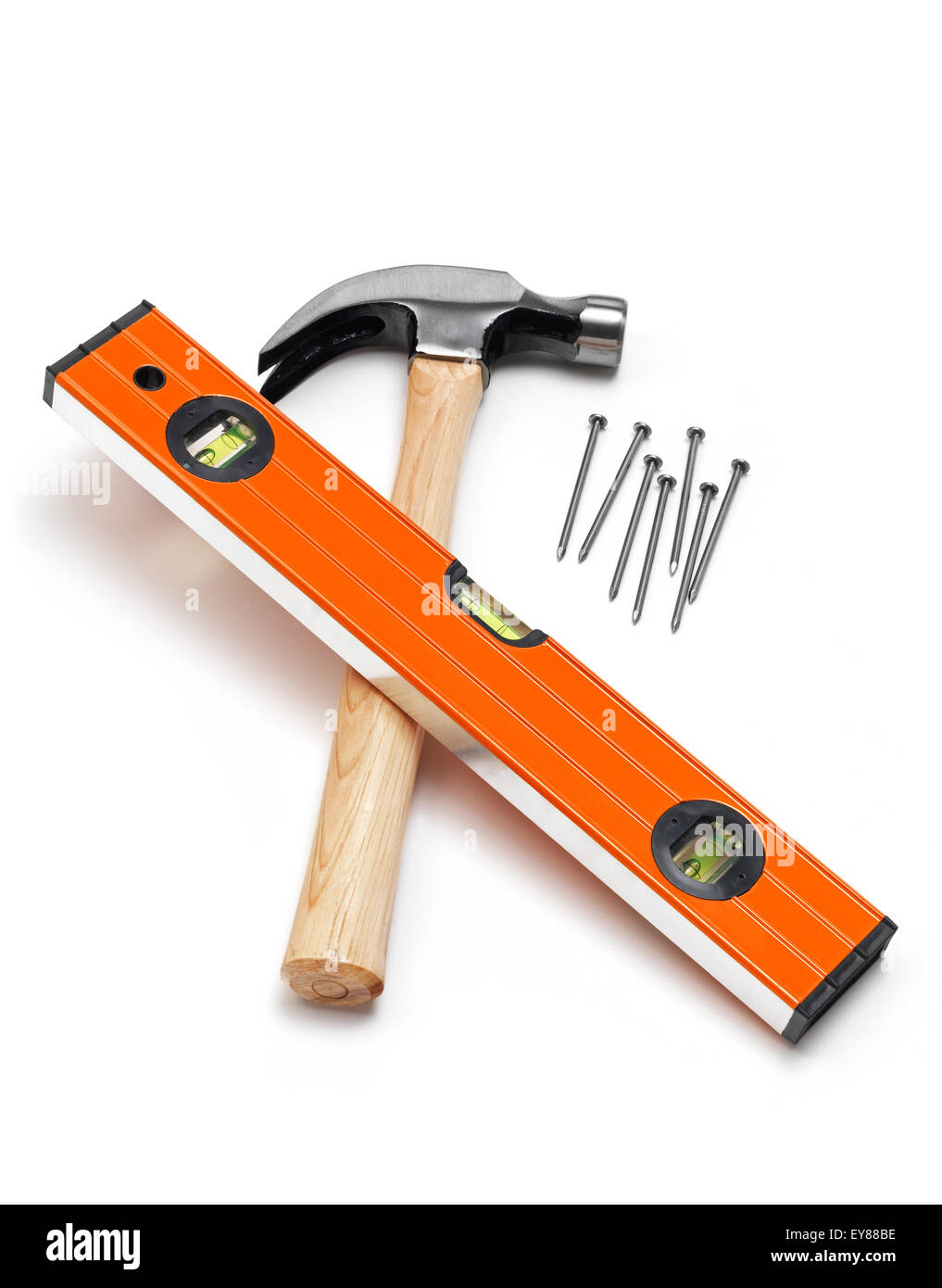 Selection of work tools isolated on a white background Stock Photo - Alamy