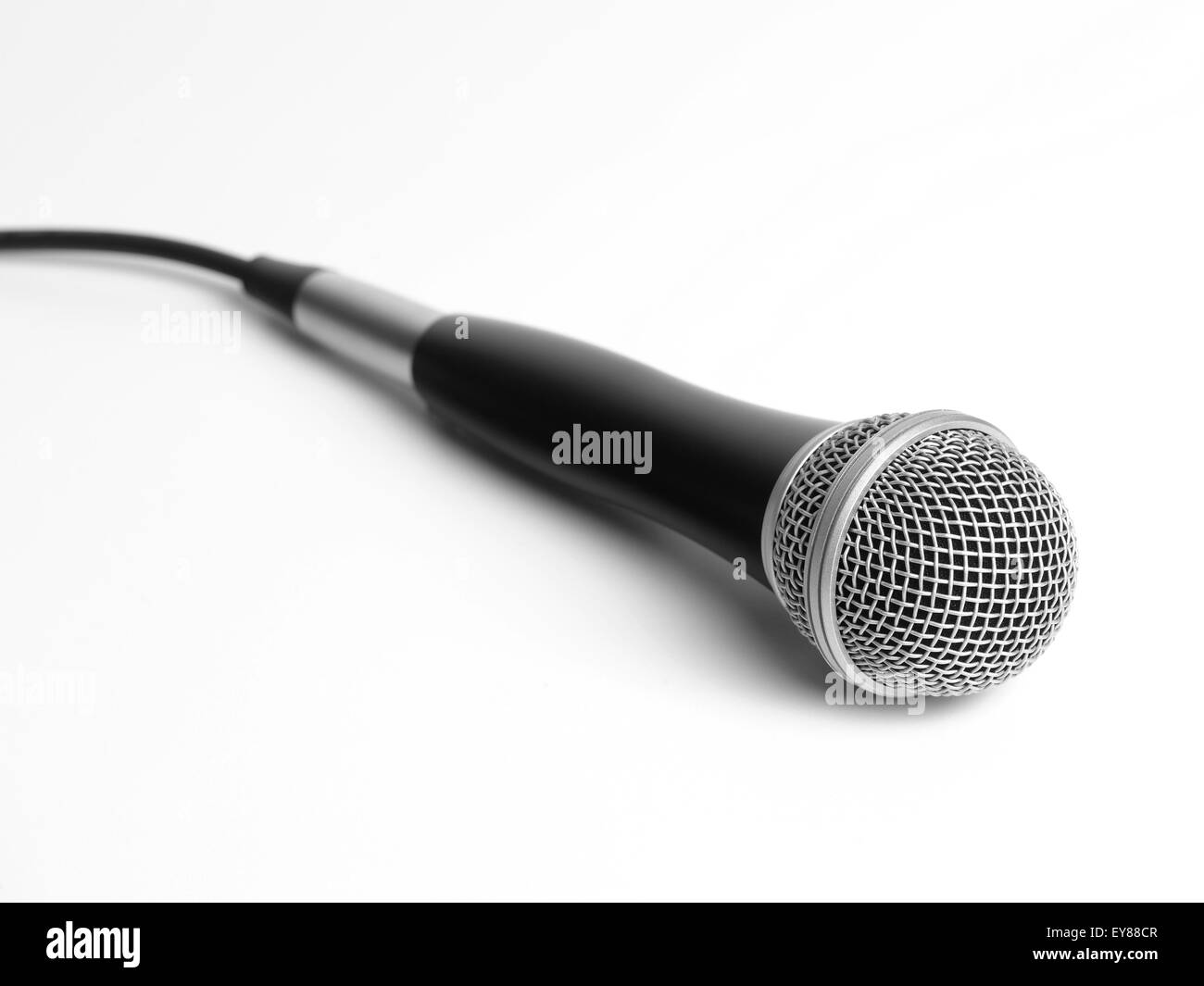 Microphone Isolated on white Stock Photo - Alamy
