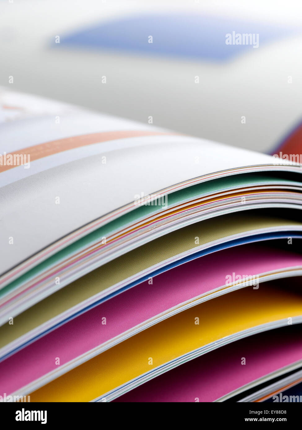 Magazine Pages filling the picture frame Stock Photo - Alamy