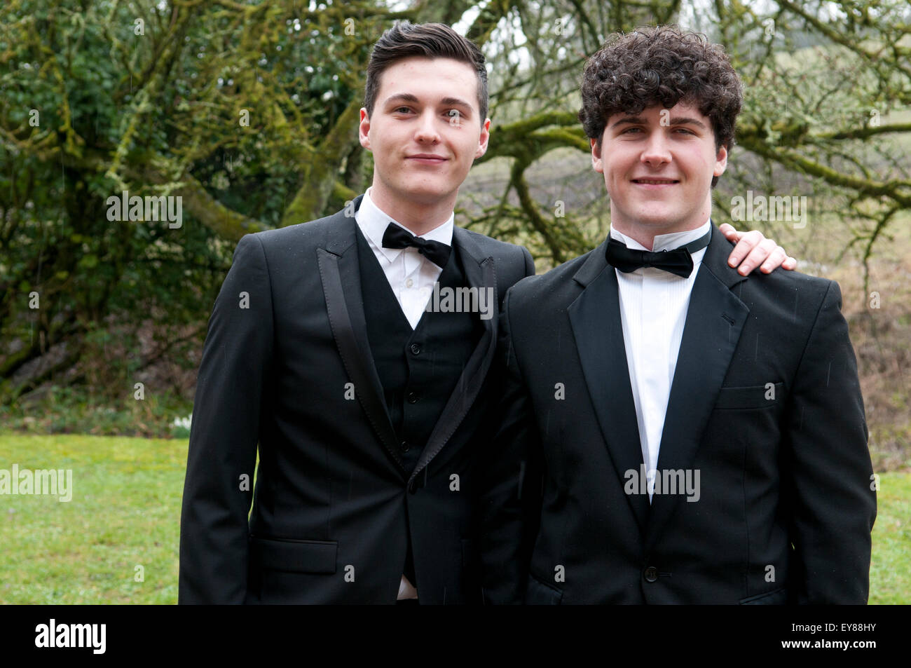 Portrait of two young men smartly dressed Stock Photo - Alamy