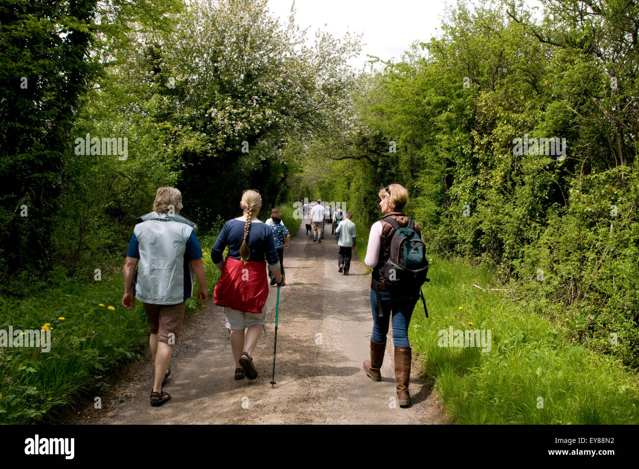 Group of ramblers walking hi-res stock photography and images - Alamy