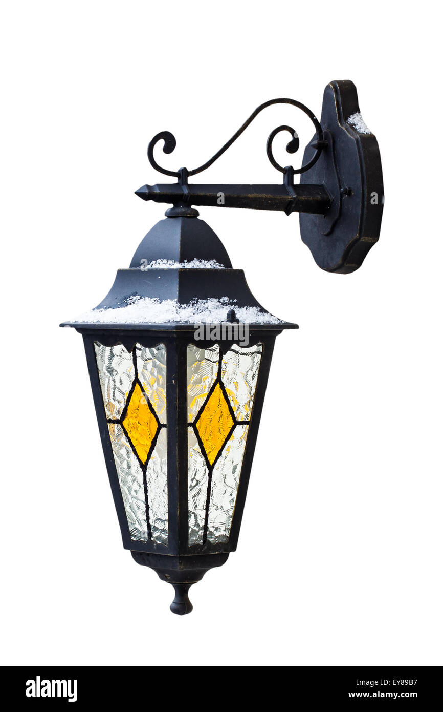 White lantern on snow Cut Out Stock Images & Pictures - Alamy