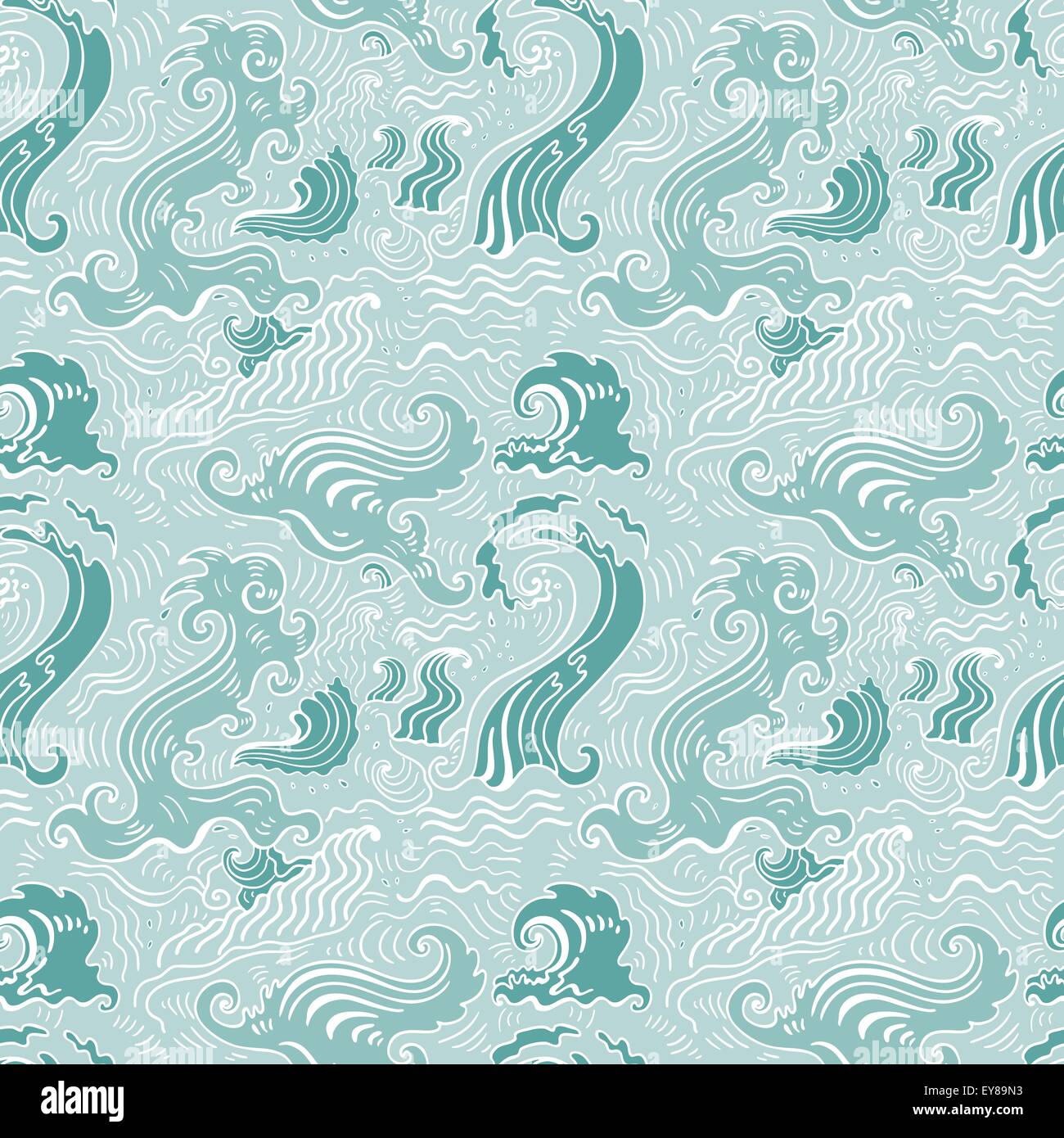 Sea waves. Seamless background Stock Vector Image & Art - Alamy