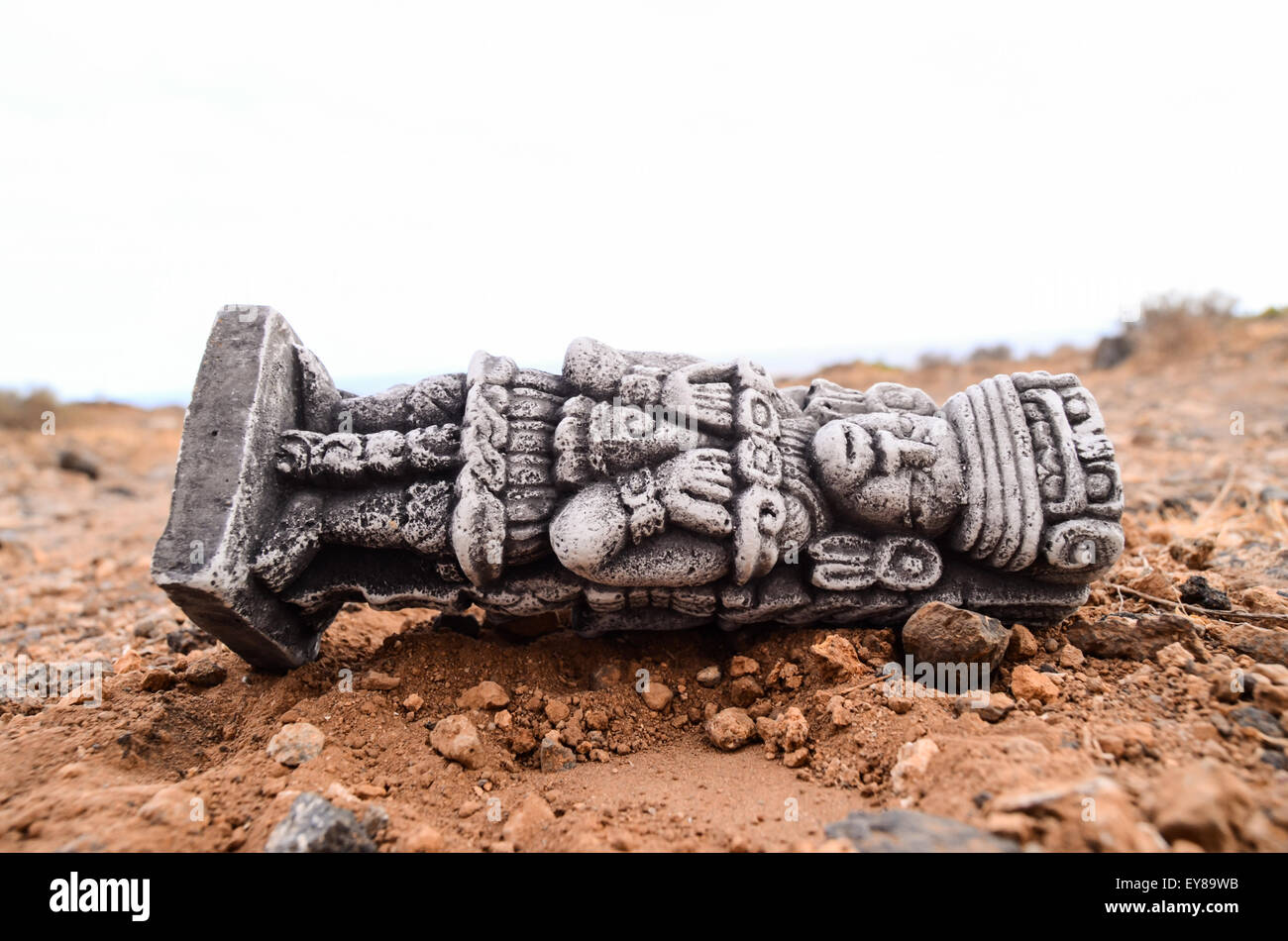 Ancient Maya Statue Stock Photo - Alamy