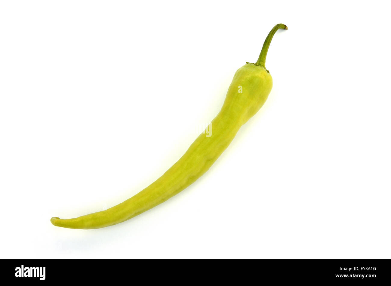 Green hot chili paper on white background Stock Photo - Alamy
