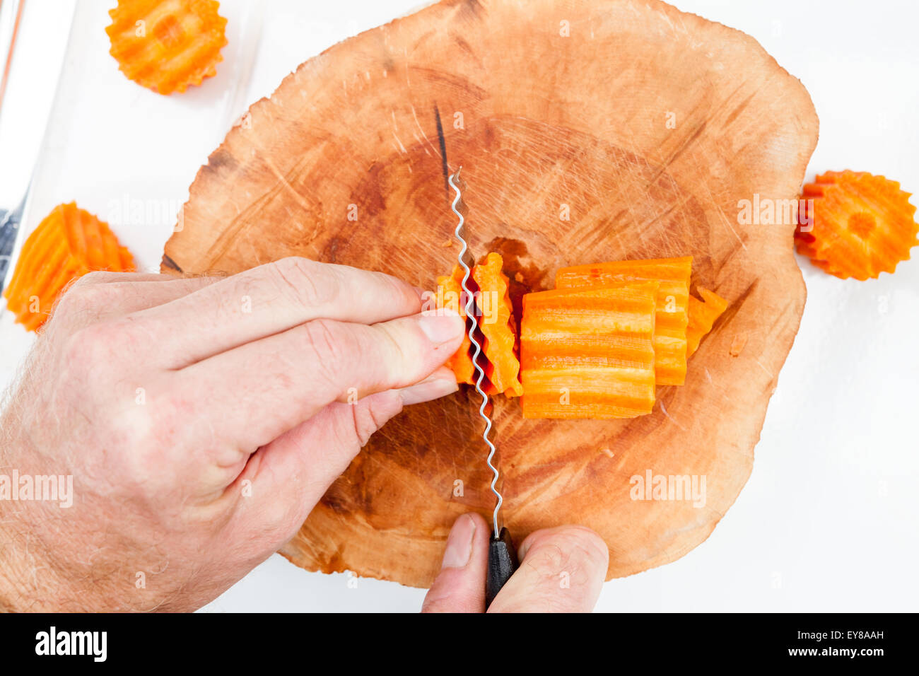 cutting a carrot Stock Photo - Alamy