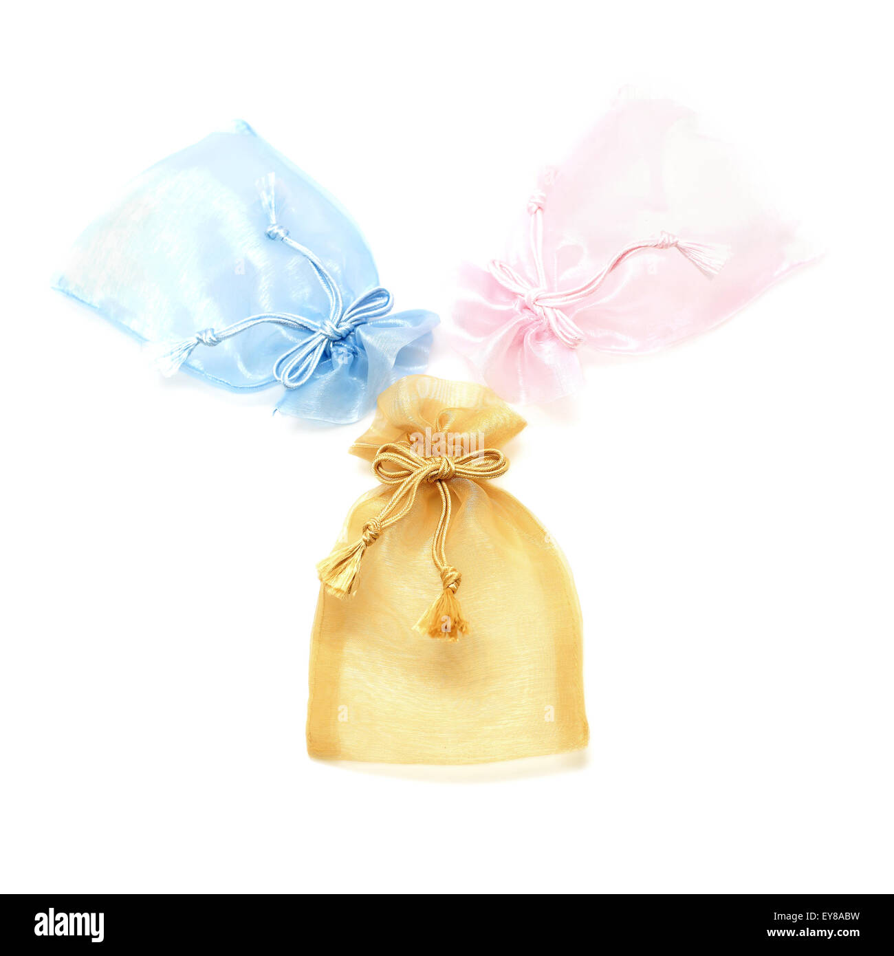 small fabric pouch isolated on white background Stock Photo - Alamy
