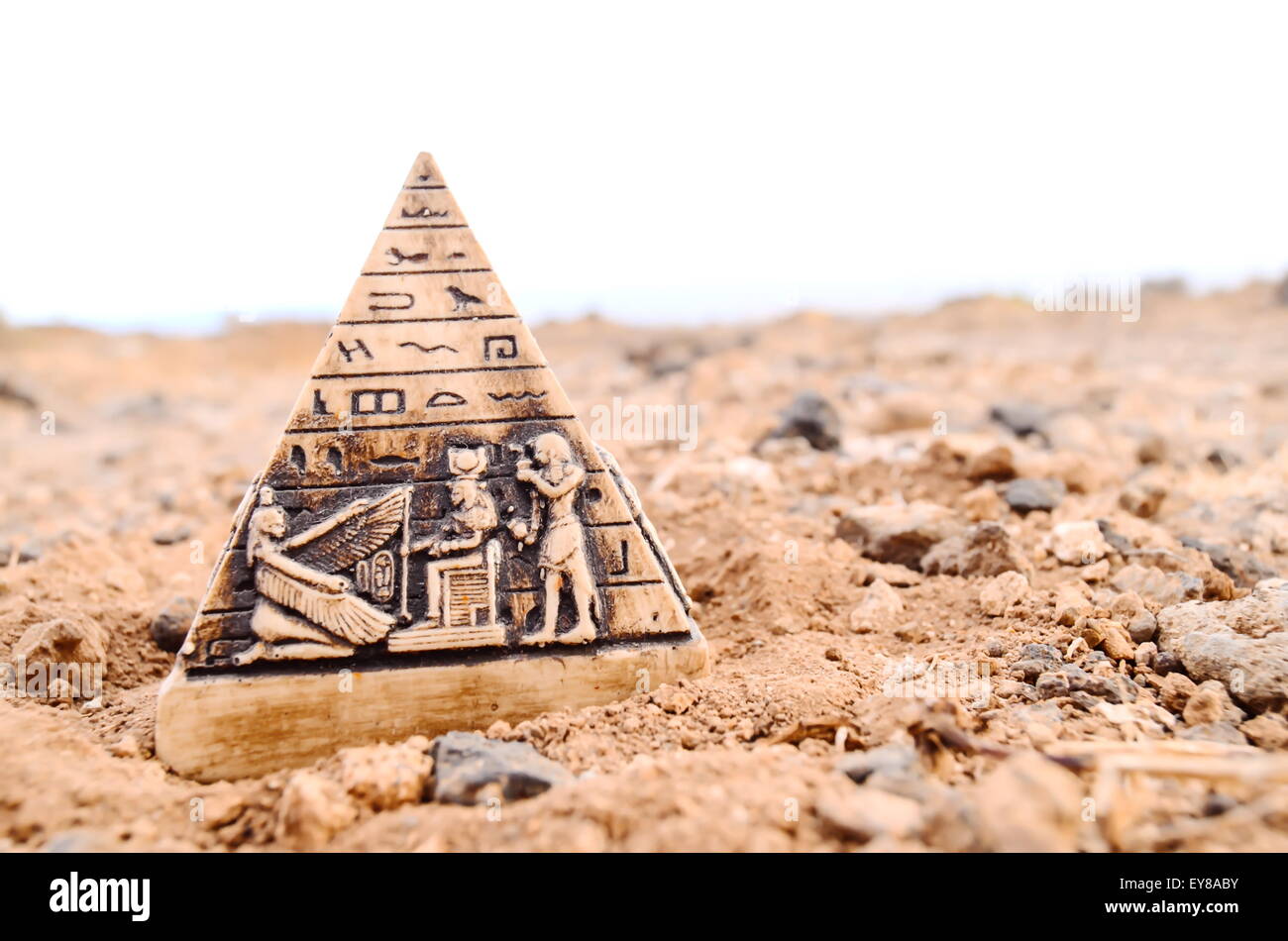 Egyptian Pyramid Model Miniature Stock Photo - Alamy