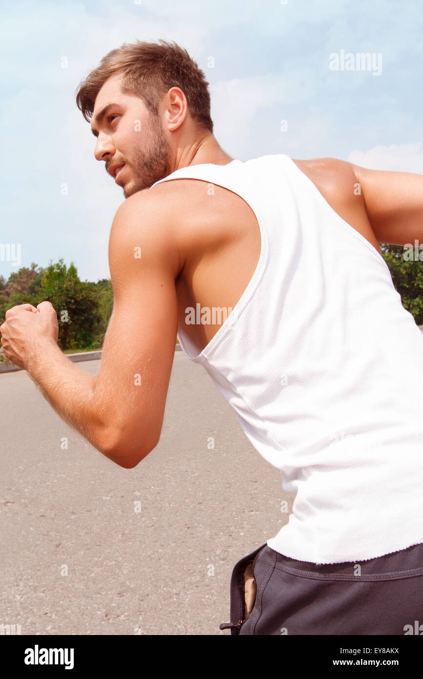 Nice guy going to run Stock Photo - Alamy