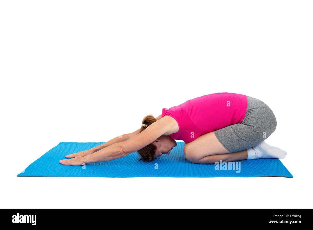 Stretching back Cut Out Stock Images & Pictures - Alamy