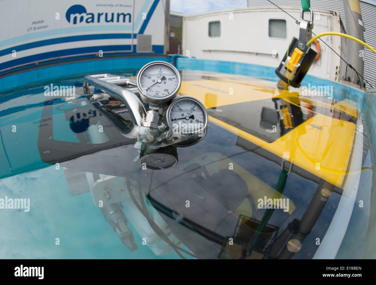Bremen, Germany. 24th July, 2015. The submersible vehicle 'Marum-Squid ...