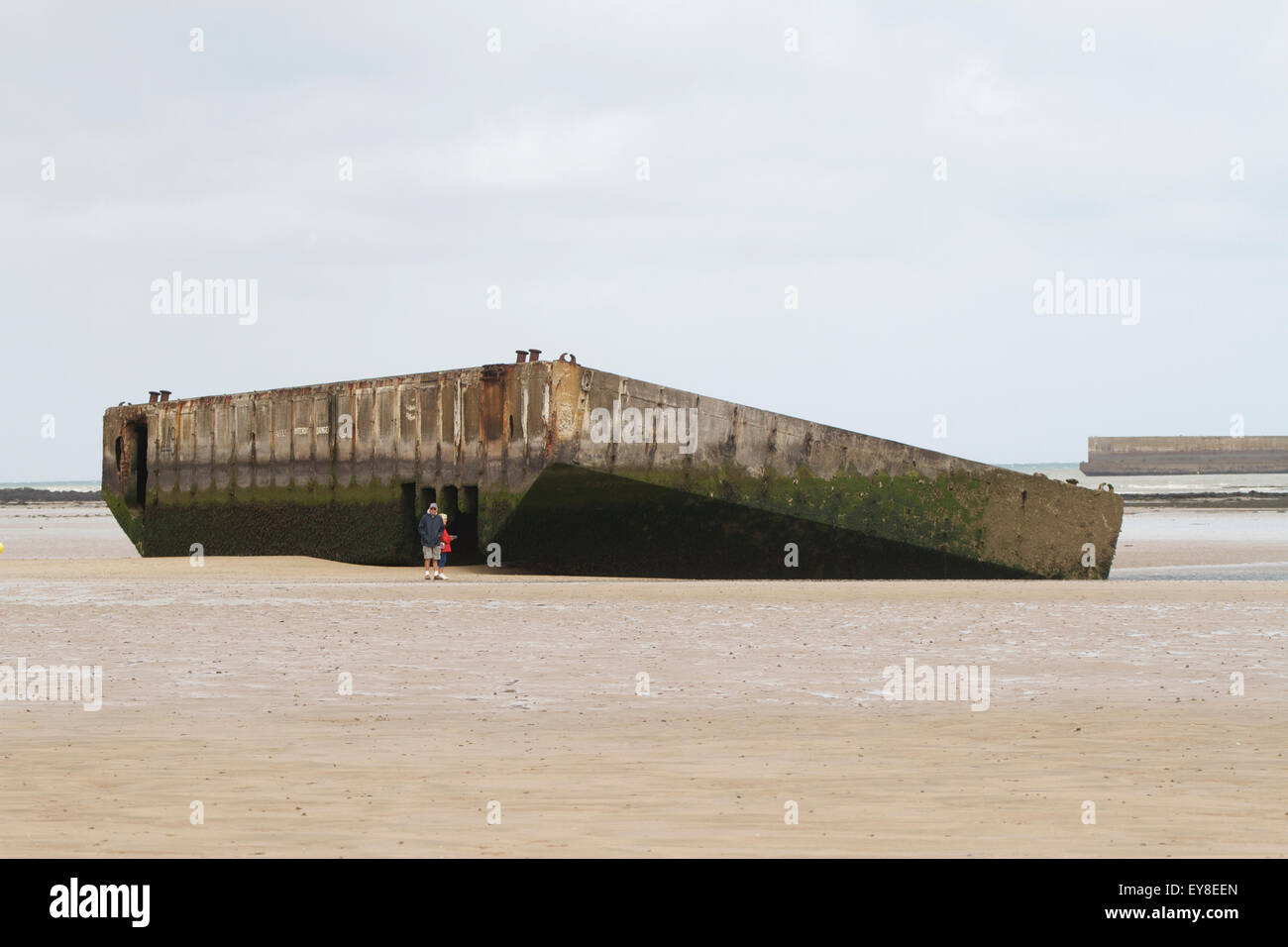 Part of Mulberry Harbour from the D-Day invasion of Normandy ...