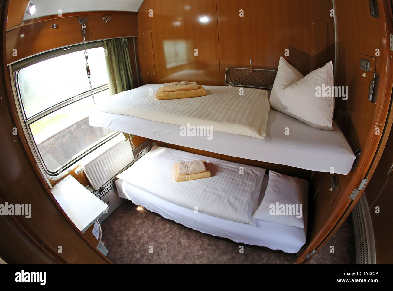 Wolkenstein, Germany. 16th July, 2015. View of a first class sleeping ...