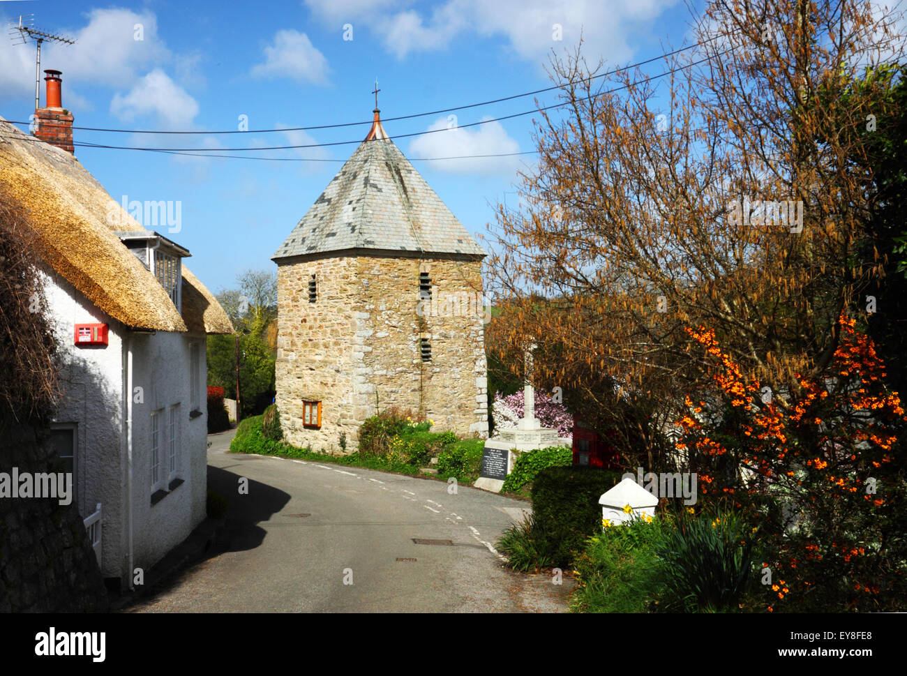 Pretty village with tower hi-res stock photography and images - Alamy
