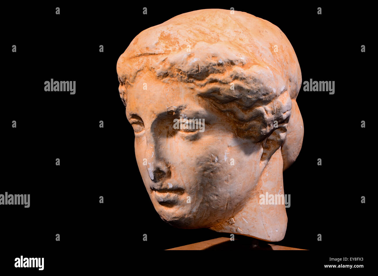 Head of the Ancient Greek Statue Isolated Stock Photo - Alamy