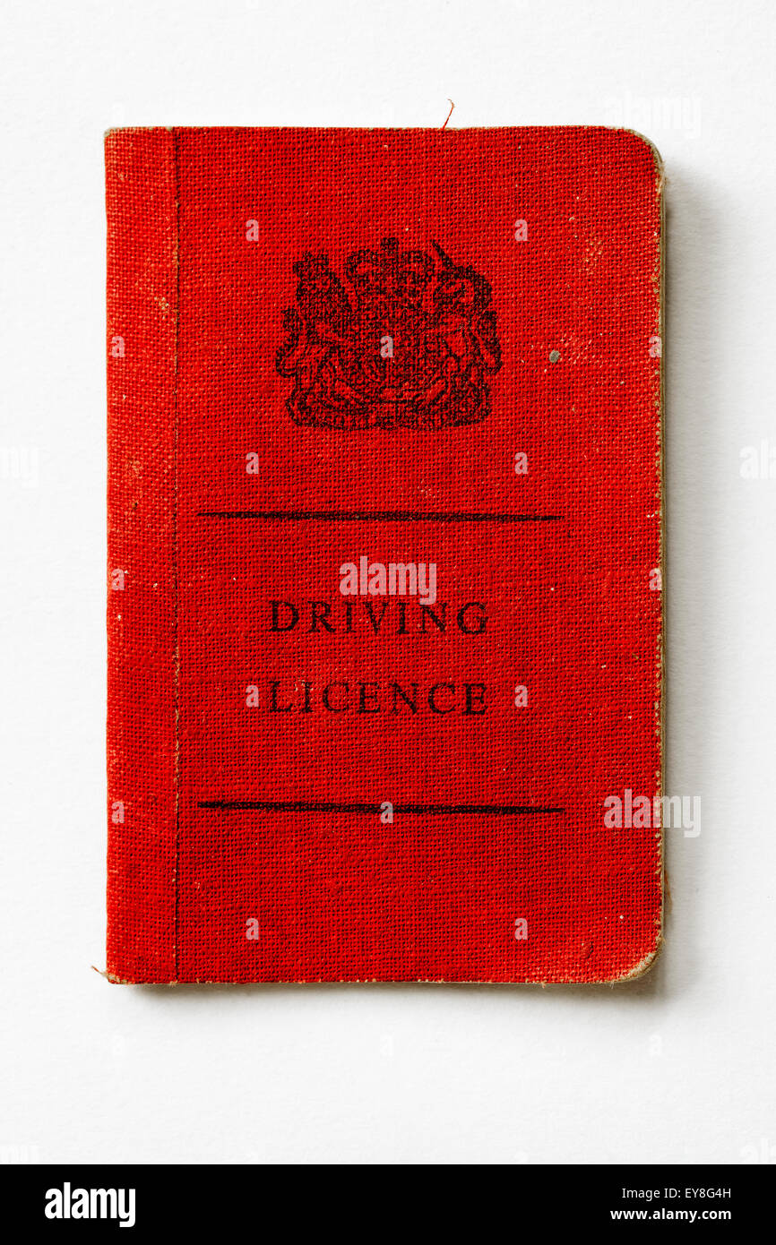 Vintage 1960's 1970's British Driving Licence Stock Photo - Alamy
