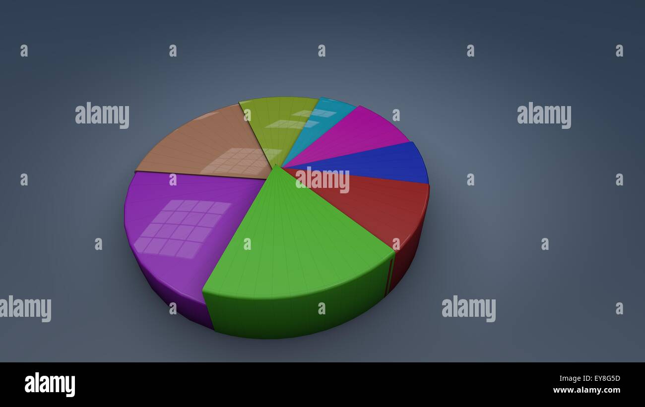 colorful pie chart Stock Photo - Alamy