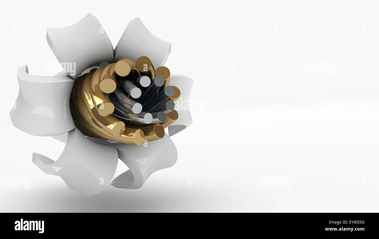 inside wire chrome copper white plastic Stock Photo - Alamy