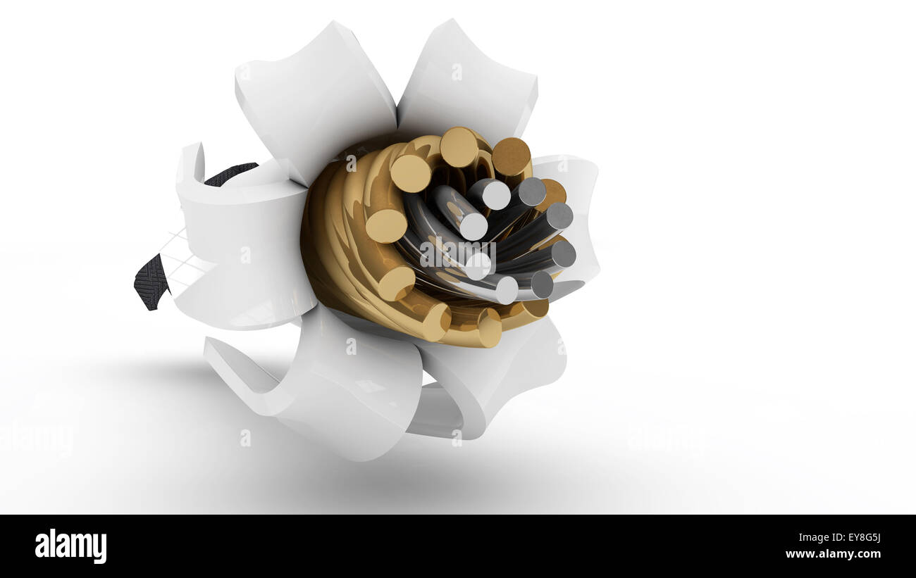 inside wire chrome copper white plastic Stock Photo - Alamy