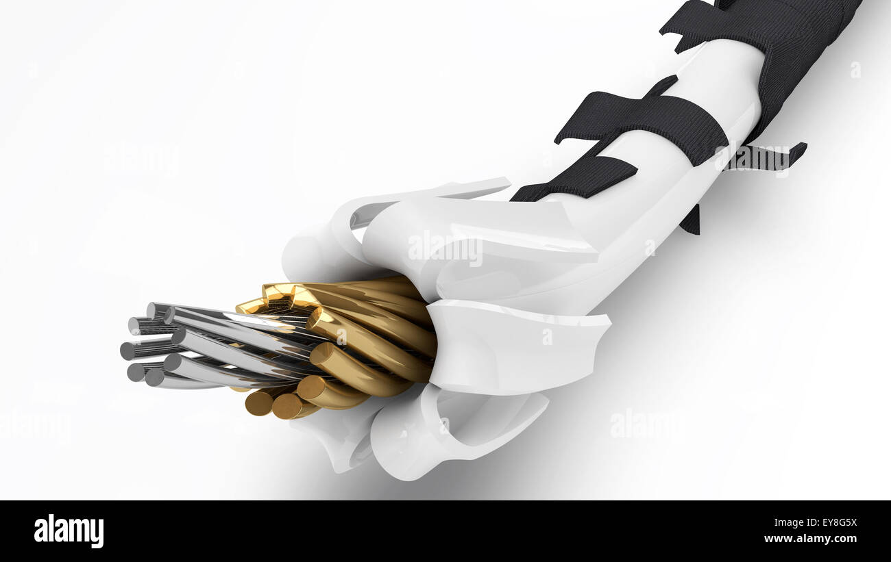 inside wire chrome copper white plastic Stock Photo - Alamy