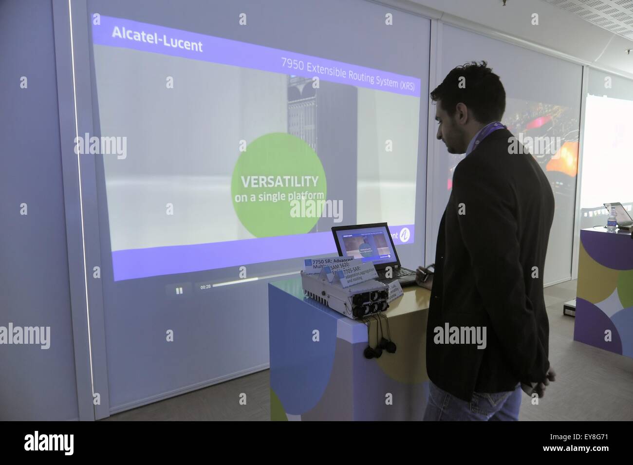 Alcatel lucent technology hi-res stock photography and images - Alamy