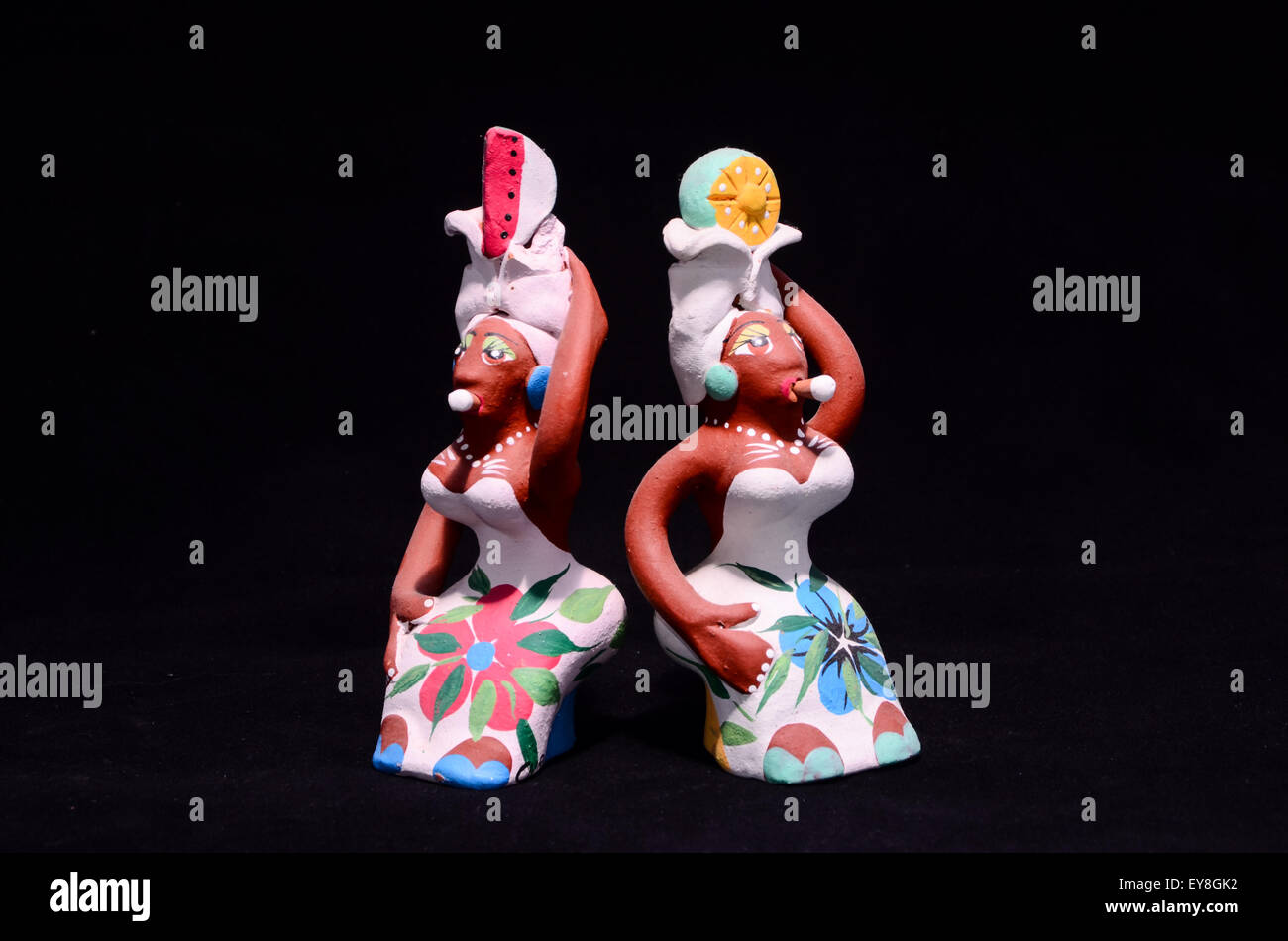 Clay Handmade Statuette of a Cuban Woman Stock Photo - Alamy