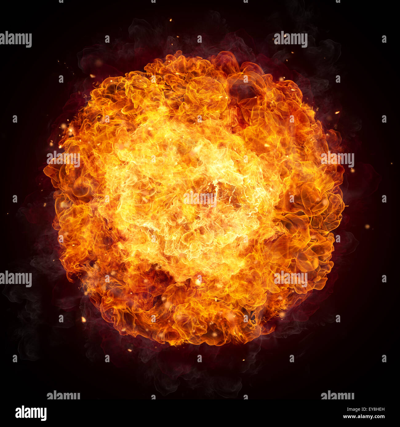 Hot fires flames in round shape Stock Photo - Alamy