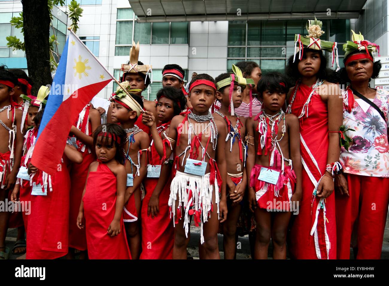 Makati, Philippines. 24th July, 2015. An indigenous tribe from Central ...