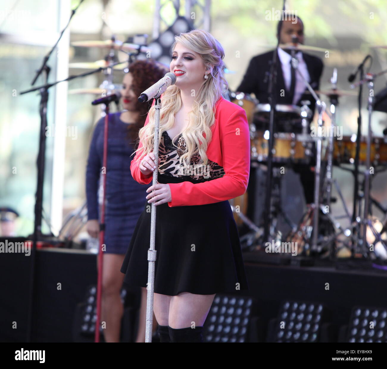 Meghan Trainor performing live during the Today Show's Toyota Concert ...