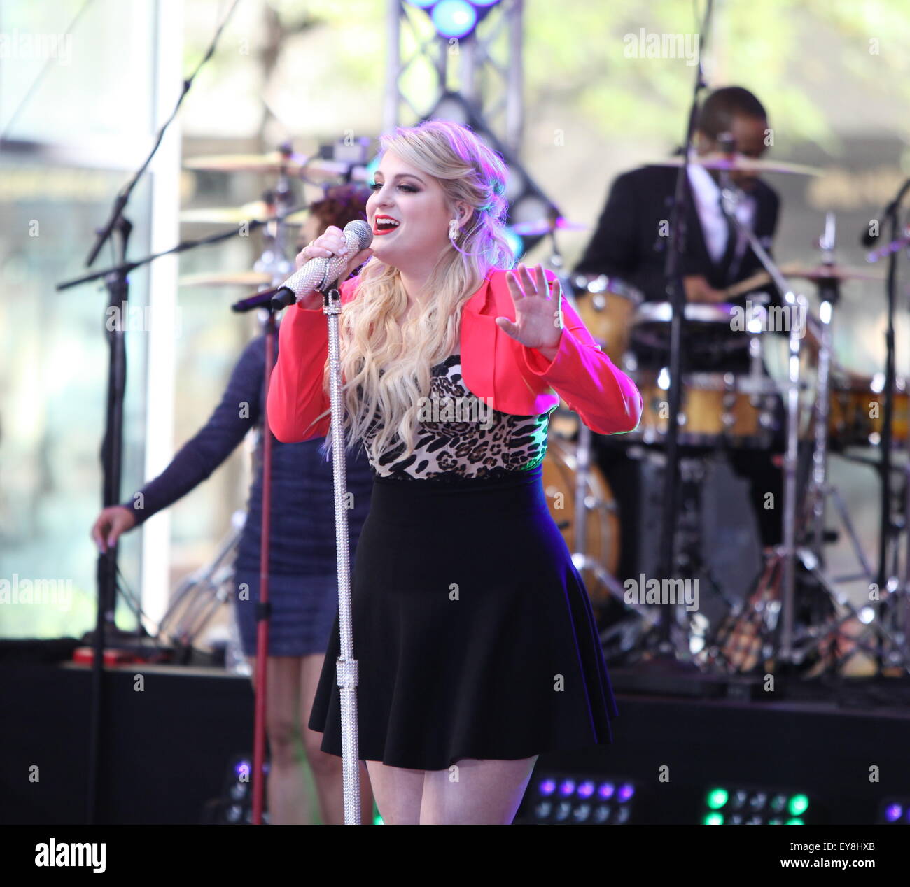 Meghan Trainor performing live during the Today Show's Toyota Concert ...