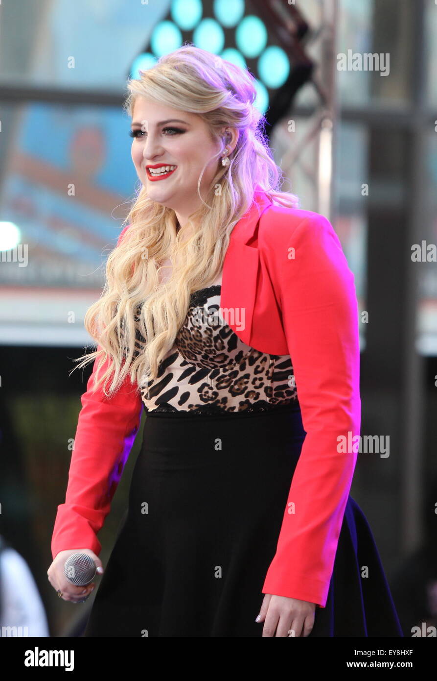 Meghan Trainor performing live during the Today Show's Toyota Concert ...