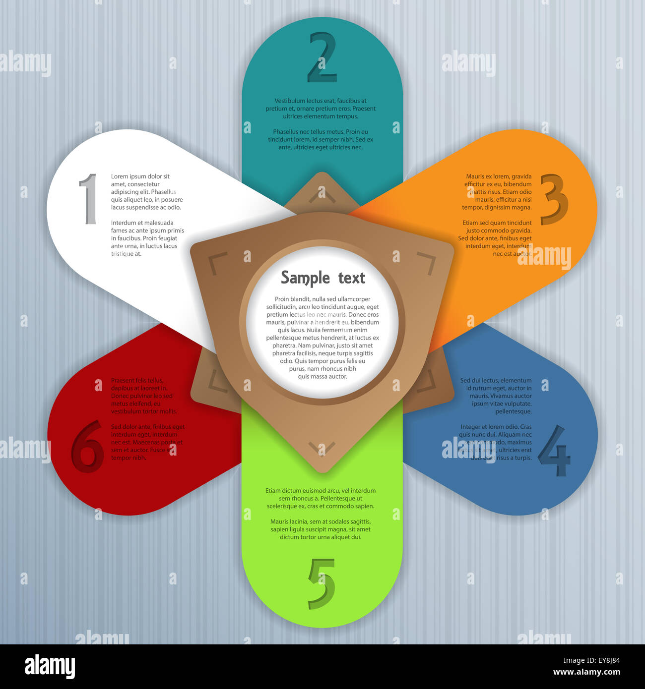 Cool infographic design with options and related text Stock Photo - Alamy