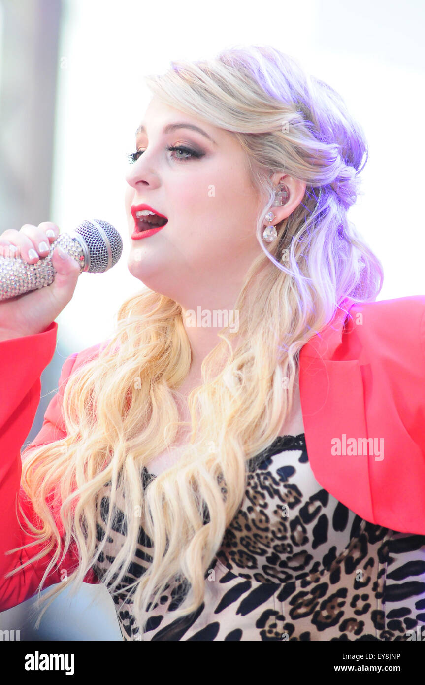 Meghan Trainor performing live during the Today Show's Toyota Concert ...