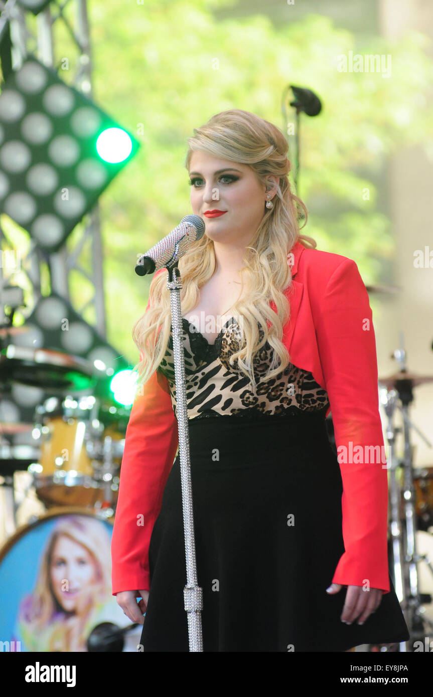 Meghan Trainor performing live during the Today Show's Toyota Concert ...