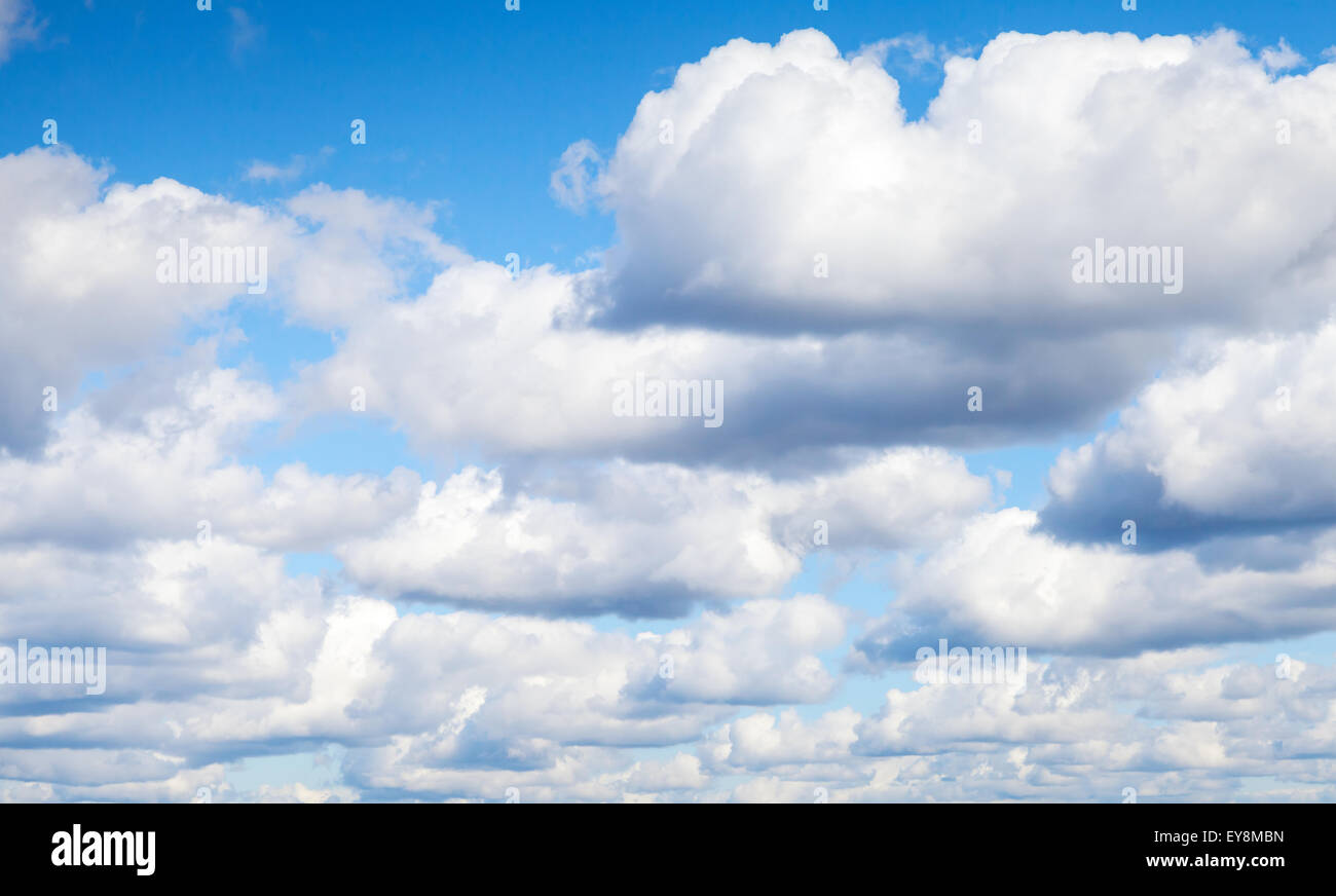 White clouds in blue sky, natural background photo Stock Photo - Alamy
